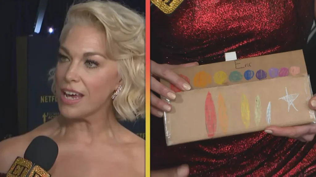 Hannah Waddingham Kızının Karton Çantasını Sag 2024te Taktı