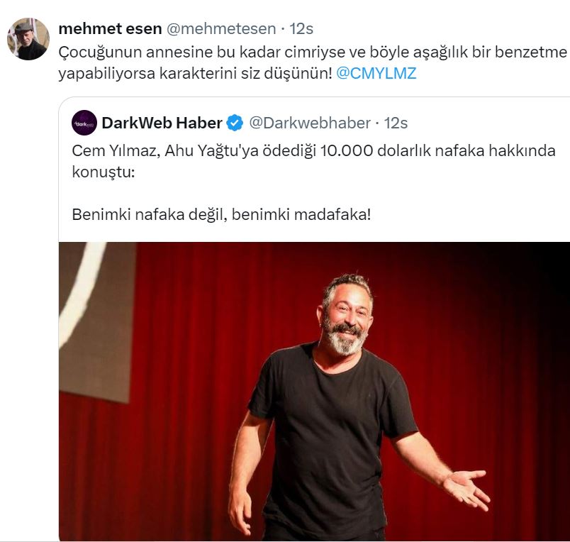 Cem Yılmaz'ın Nafaka Esprisine Cevap Mehmet Esen'den Geldi | Maxi Magazin